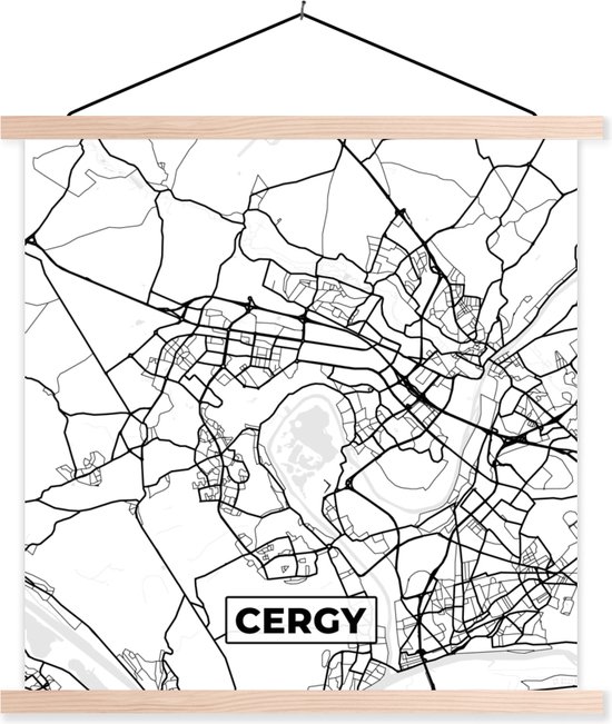 Porte-affiche avec affiche - Affiche scolaire - Carte - Cergy - Carte ...
