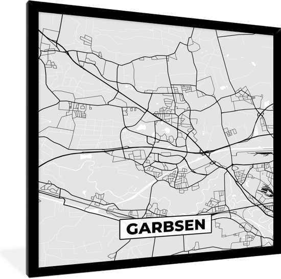 Fotolijst incl. Poster - Kaart - Plattegrond - Duitsland - Garbsen ...