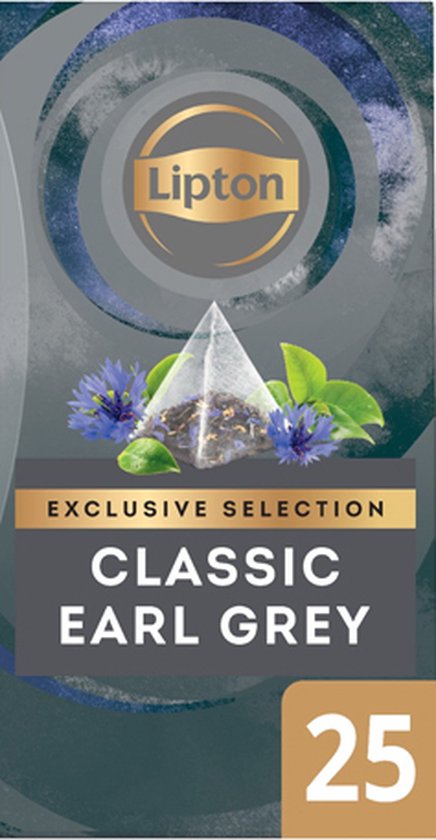 Lipton tea exclusive selection classic earl grey - 6 x 25 builtjes | bol