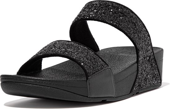 FitFlop Lulu Slide - Glitter ZWART - Maat 37 | bol.com