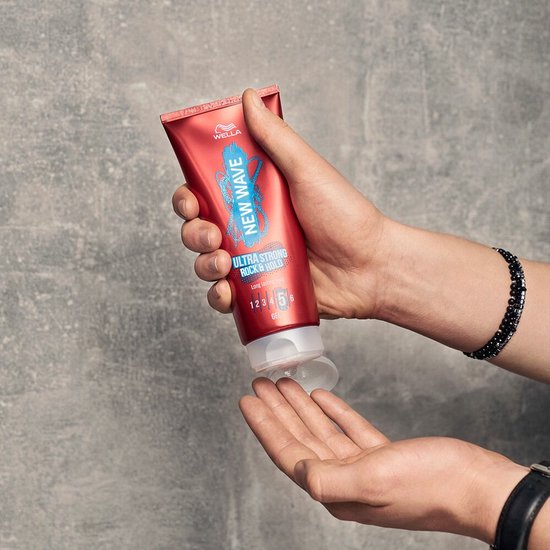 3x Wella New Wave Rock & Hold Ultra Strong Gel - 200 ml | bol