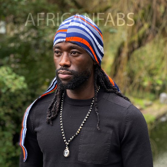 Durag / Du-rag / Do-rag / Bandana - Unisex - Oranje - Waves | bol