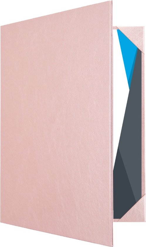 Goodline® - Rapportmap / Diplomamap / Certificaat Mappen - 2x A4 - Rose Goud | bol