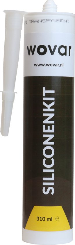 Wovar Professionele Siliconenkit Transparant 310 ml | Per Koker | bol