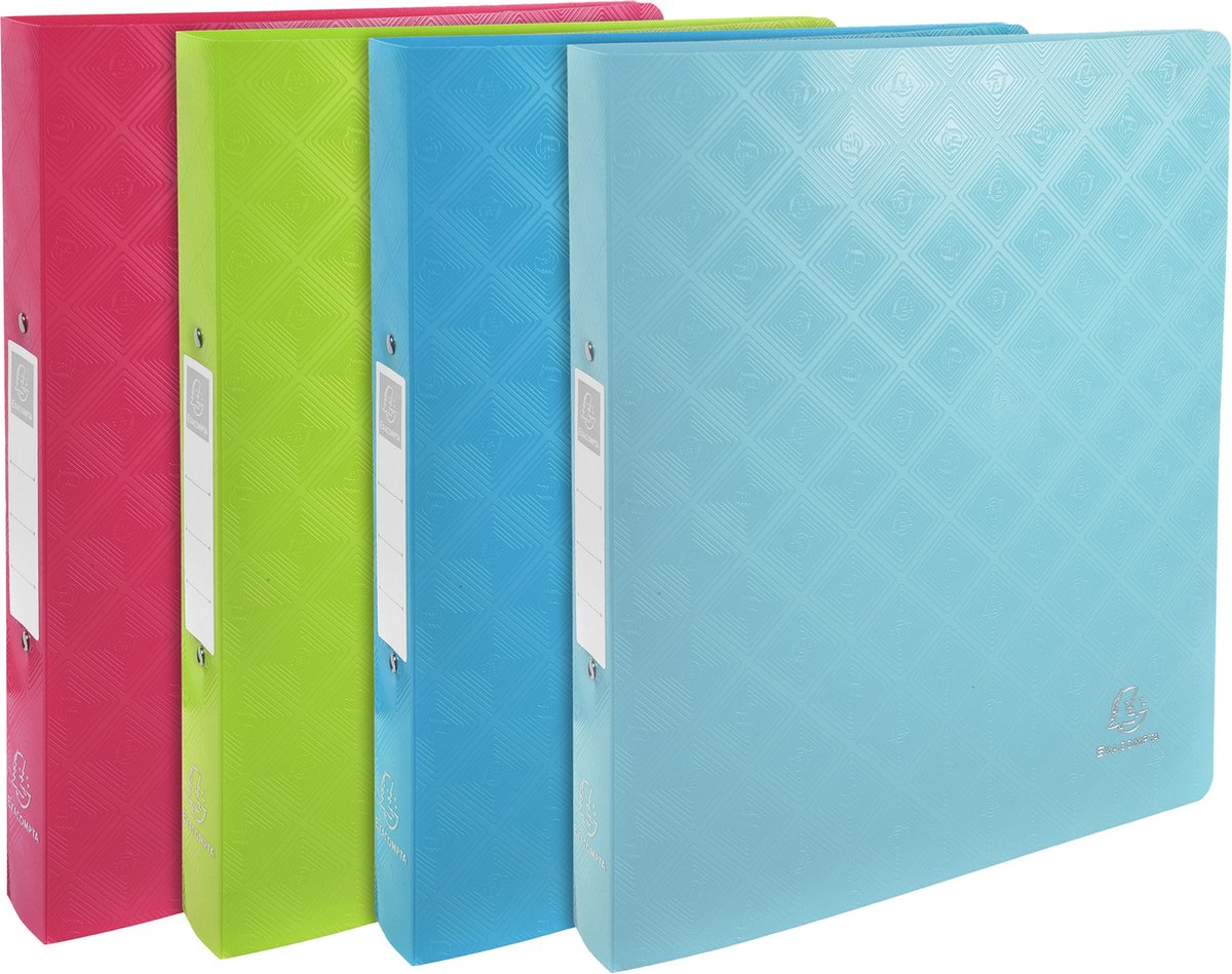 ACROPAQ - 10 x Ringband - 2-rings - A4 (29,7 x 21 cm) - Assorti kleuren ...