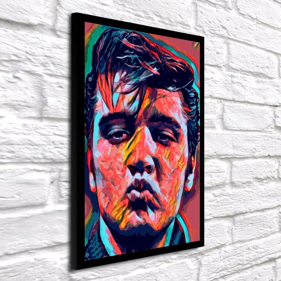 Pop Art Elvis Presley Poster in lijst - 105 x 75 cm Fotopapier Mat 180 ...