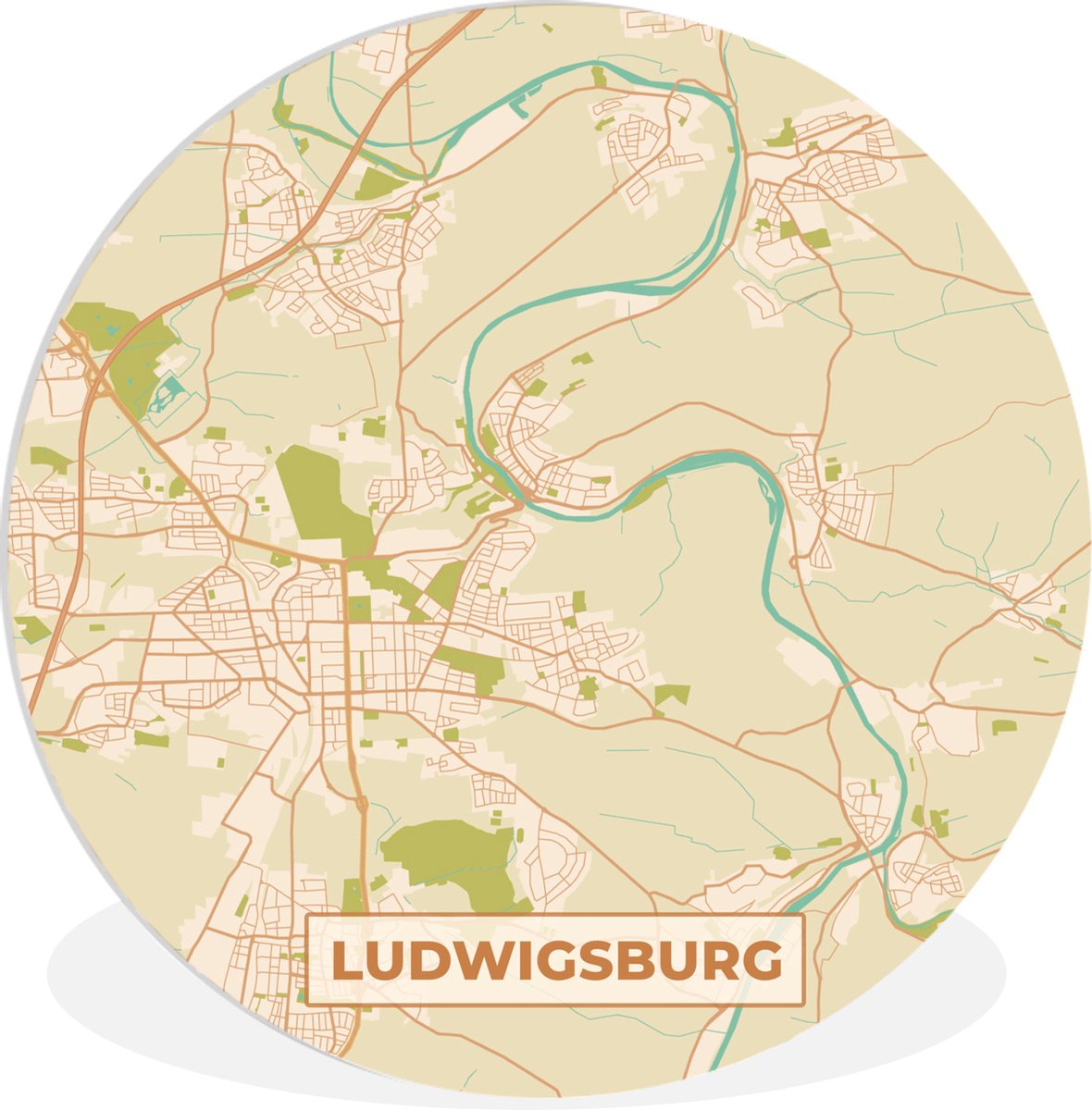 Wall Circle - Wall Circle Indoor - Map - Ludwigsburg - Map - City Map ...