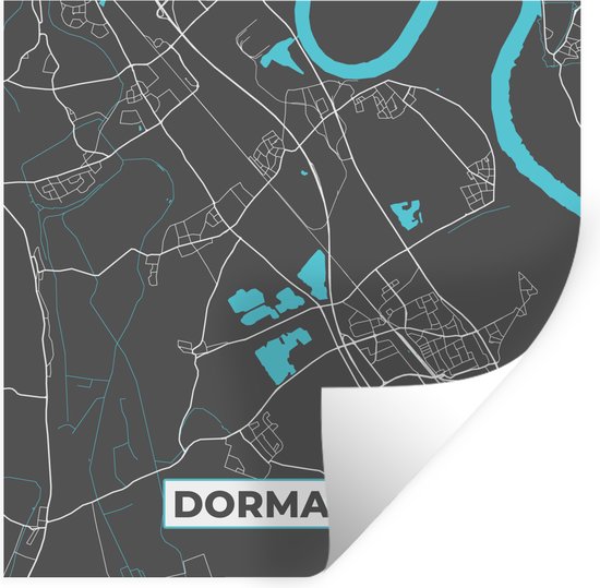 Muurstickers - Sticker Folie - Kaart – Plattegrond – Stadskaart ...