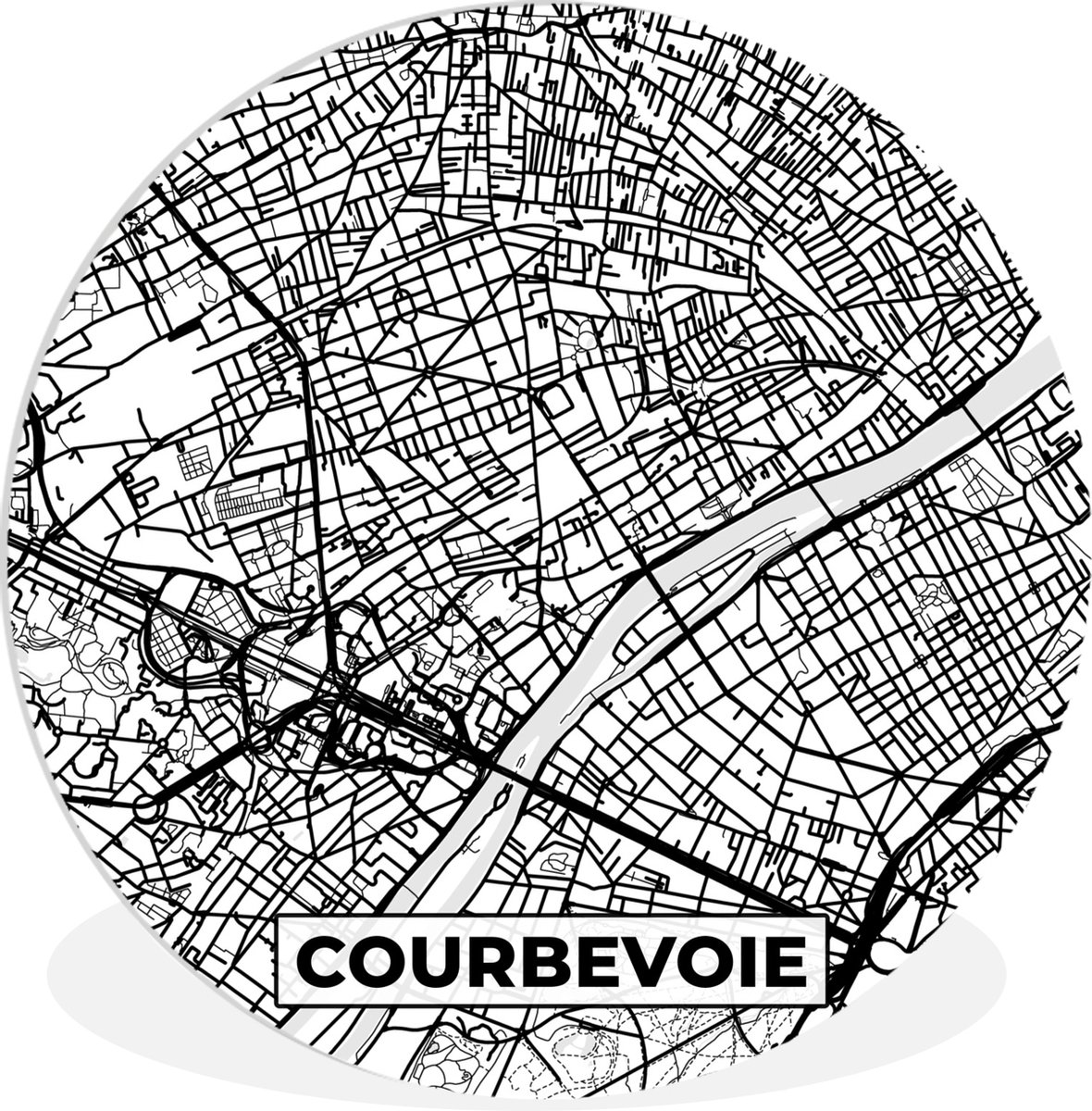 WallCircle - Wall Circle - Wall Circle Indoor - City Map - Courbevoie ...
