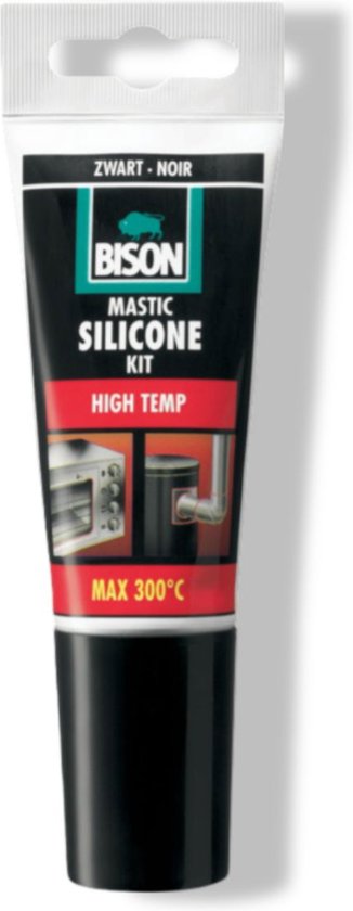 Bison Siliconenkit High Temp tube 60 ml, hittebestendig tot 300°C ...