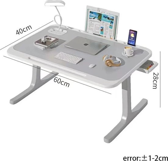 Bramboo - Bedtafel - Tafel voor in bed of op de grond - Bureau voor ...