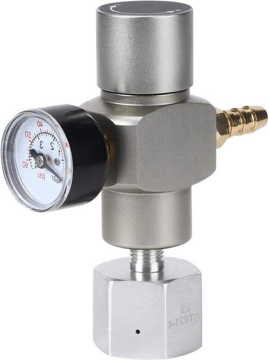 Mini CO2 vat regelaar kit 0-60 psi - soda manometer met adapter - TR21.4 keg co2 regulator | bol