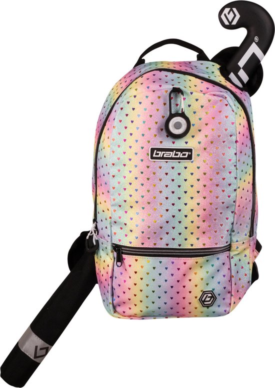 Brabo BB5040 Backpack FUN Rainbow Hearts Unisex Sporttas - Rainbow | bol