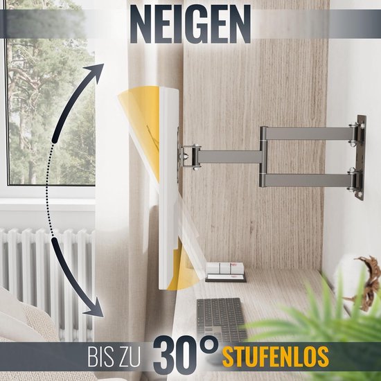 Monitor Muur-Beugel Draaibaar-Kantelbaar 17-33 Inch VESA 50x50-100x100 ...