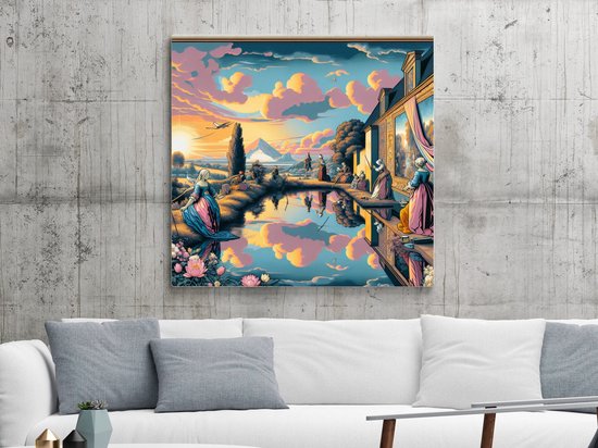 Abstract vermeer schilderij | Abstracte verbeelding: een eigentijdse ...