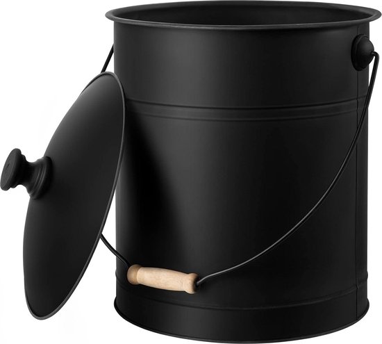 Asemmer met deksel voor buiten en binnen - Kolenemmer voor open haard ...