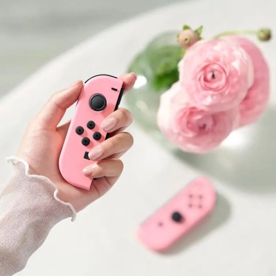 Nintendo Switch Joy-Con Controller - Roze - Pastel Roze - HD-trilling | bol