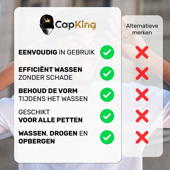 CapKing Cap Washer Set - 2 Wasframes - Voor alle petten - Vormbehoud ...