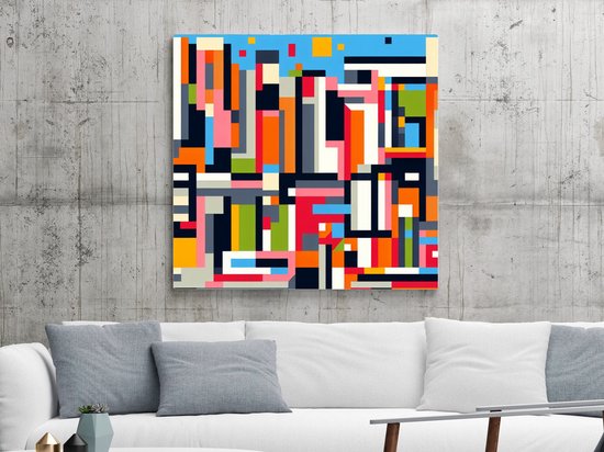Pixel art picasso schilderij | Abstracte pixelkunst geïnspireerd op de ...