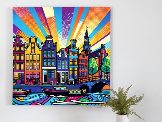 Pop art amsterdam schilderij | Stadsleven in kleur: hedendaagse pop art ...