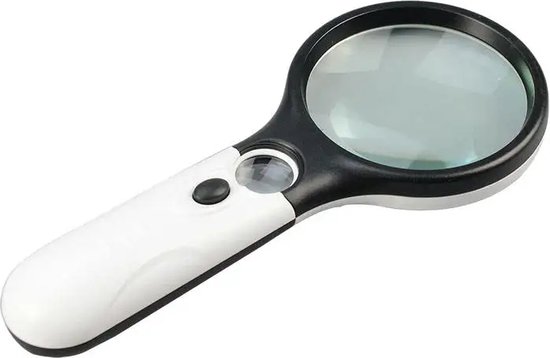Loep / Vergrootglas met verlichting - Loep - Vergrootglas Loep met 3x ...