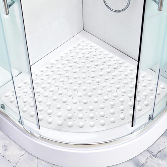 Douchemat antislip antislipmat douche 70x70cm: hoekdouchemat driehoekig ...