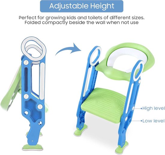 Zindelijkheidstrainer Kinderpotje toiletbril Trainerzitje trap ...