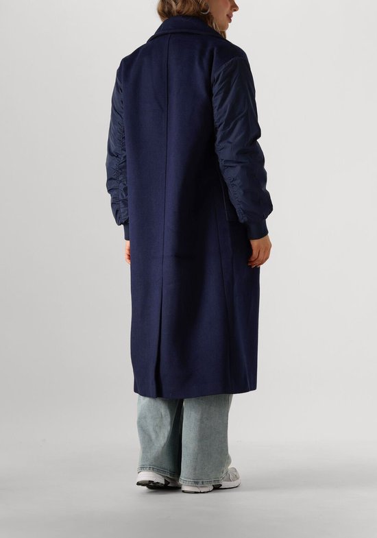 Colourful Rebel Ada Contrast Wool Long Coat Jassen Dames - Winterjas ...