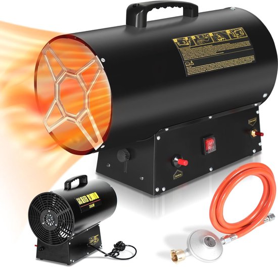 Gaskachel 30 kW voor Gasfles - Effectieve Verwarming tot 450 m² | bol