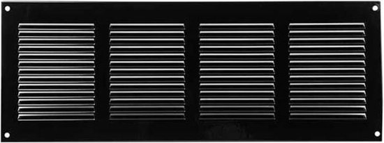 Metalen rooster 400x150mm zwart - MR4015M - RAL9005 | bol