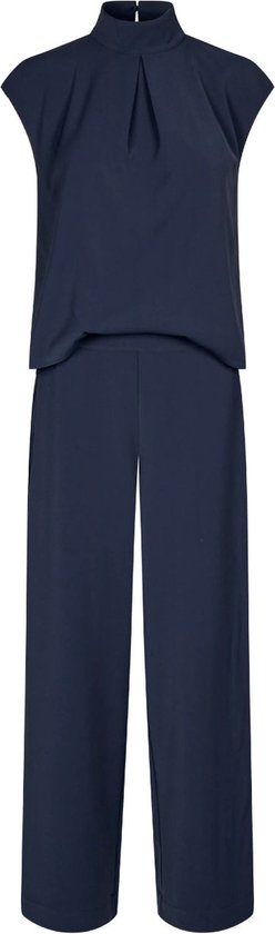 Donkerblauwe mouwloze jumpsuit Maaja - mbyM | bol