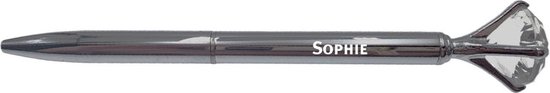 Pen Met Gravering - Diamant - Sophie - Zilver | bol