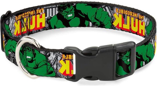 Plastic Clip Hulk Action Poses Dog Collar Stacked Strips Multicolor - 1 ...