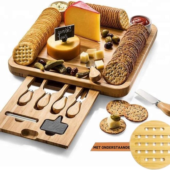 Kaasplank - Tapasplank - Serveerplank - Borrelplank - Hapjesplank - 4 ...