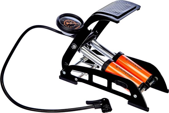 Fietspomp met drukmeter - Luchtpomp voor fietsbanden met staande en ...