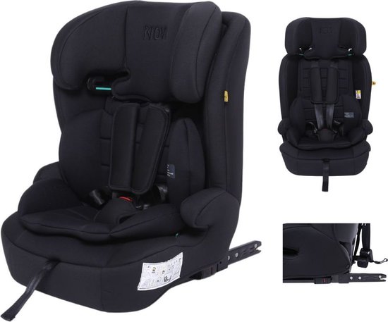 Novi Baby® Jules Autostoel i-Size - Isofix - All Black - 76-150 cm | bol