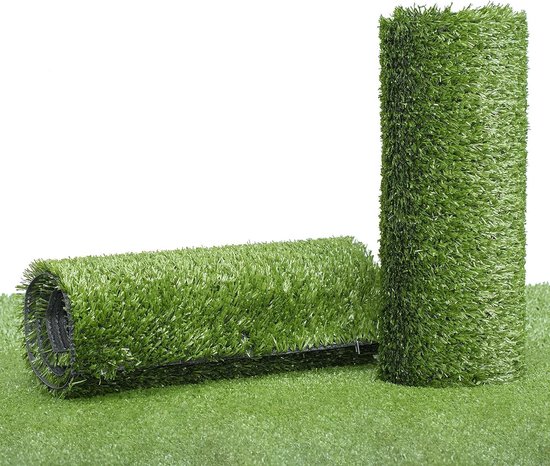 Waterdoorlatend kunstgrasrol - zeer UV-bestendig - voor tuin ...