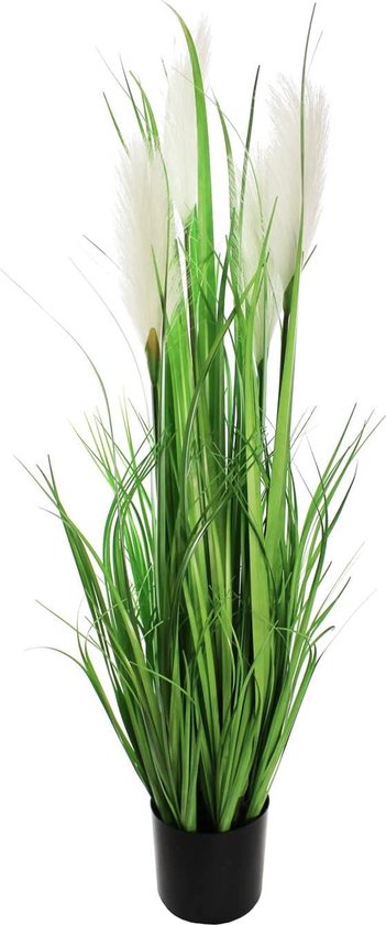 Siergras 90 cm kunstplant - Riet grassen in pot - Decoratieve plant ...
