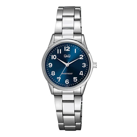 Q&Q C11A-003PY - Horloge - Analoog - Dames - Vrouwen - stalen band - Rond - Metaal -... | bol