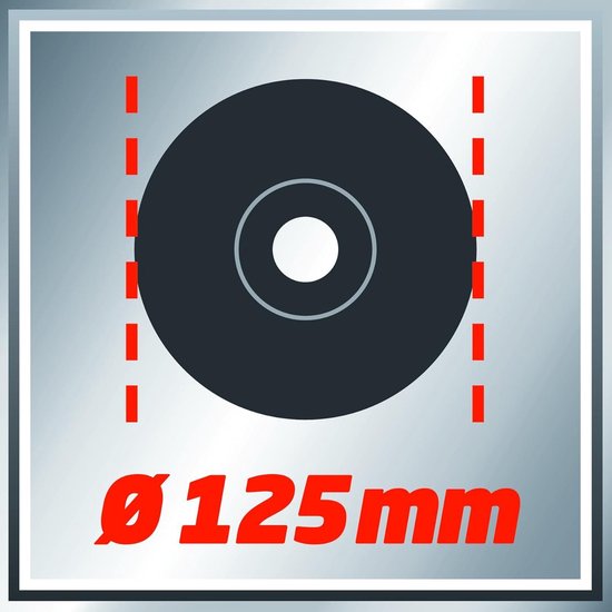 Haakse Slijper 850W 12.000 toeren per minuut 125mm Rood | bol