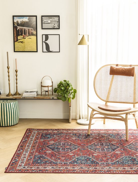 Carpet Studio Oriental Tapijt Bordeaux, Boho Tapijt 160x230 cm ...