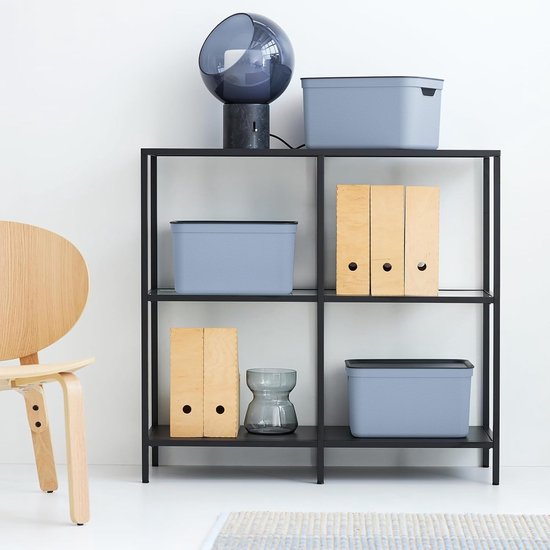 Selbro ® Stijlvolle Set van 3 Opbergdozen met Deksel in Blauw en ...