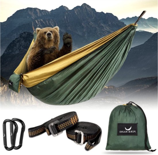Premium Camping Hangmat Outdoor Ultralight Travel Hangmat Parachute ...
