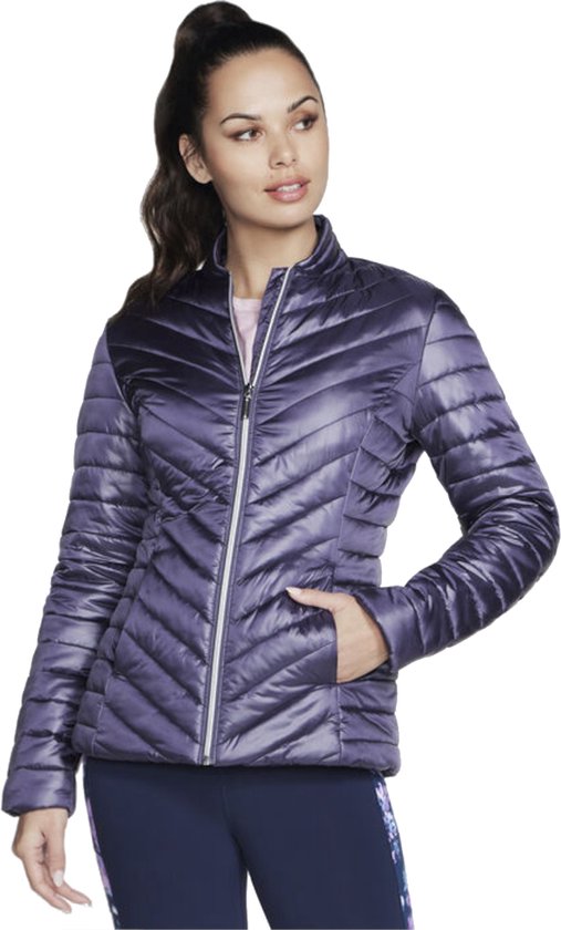 Skechers GO Shield Shine Jacket JA150-PRCC, Vrouwen, Purper, Jasje ...