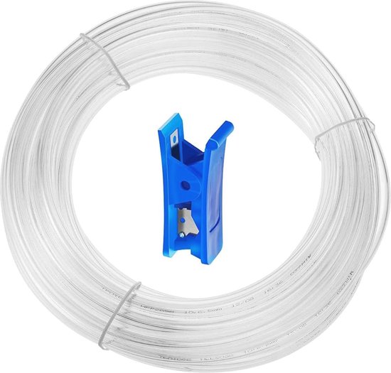 12 Meter Flexibele Pneumatische PU-Slang voor Perslucht - Transparant ...