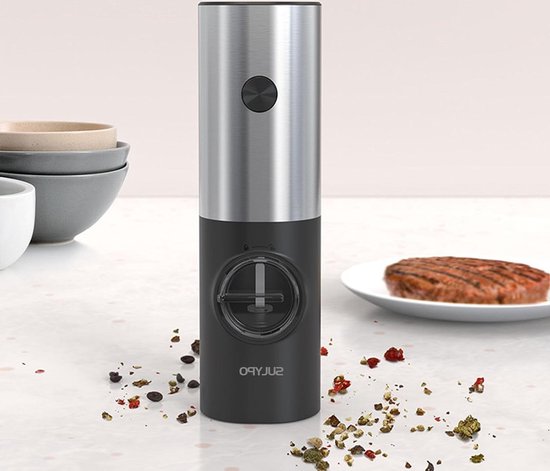Peper- en Zoutstel 2-delige set elektrische peper- en zoutmolen ...