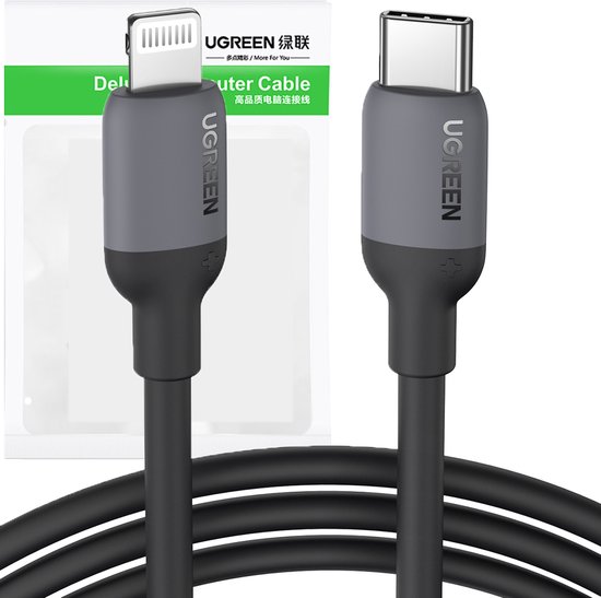 Ugreen - snellaadkabel - USB Type C - Lightning - (MFI - gecertificeerd ...