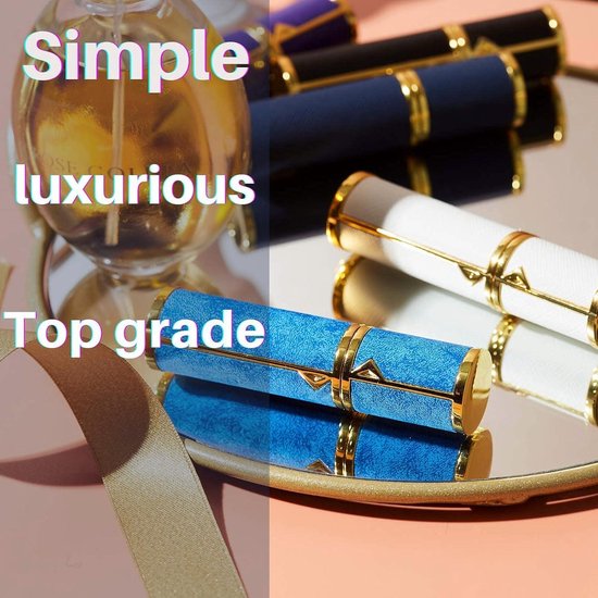 Navulbare 5 ml mini-parfumverstuiver - Spuitfles voor op reis - G-zwart ...