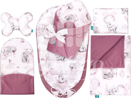 Lantigo 6-delig babynest set voor pasgeborenen, baby nestje, babykussen ...