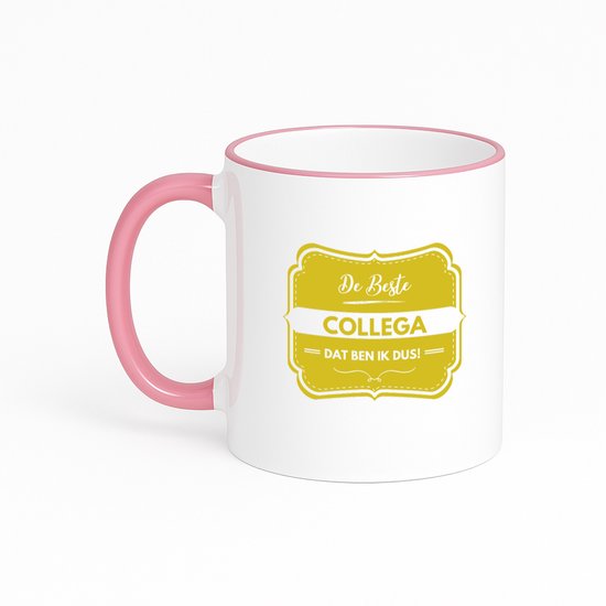 Hacebo® - De beste collega, dat ben ik dus koffiebeker met gekleurde ...